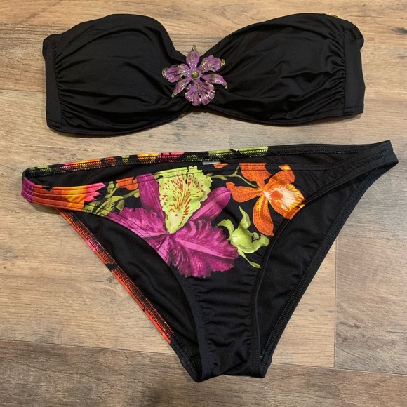 Victoria's Secret | Swim | Vintage Victorias Secret Floral Emblem ...